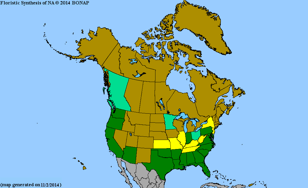 2013 BONAP North American Plant Atlas. TaxonMaps
