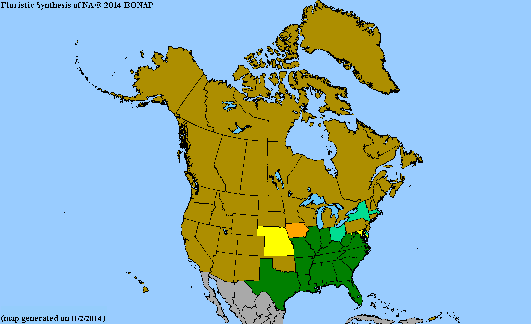 2013 BONAP North American Plant Atlas. TaxonMaps